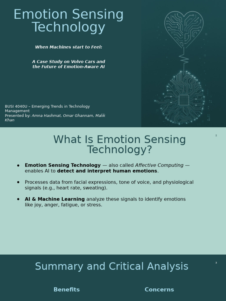 Emotion Sensing Technology in AI | PDF | Artificial Intelligence ...