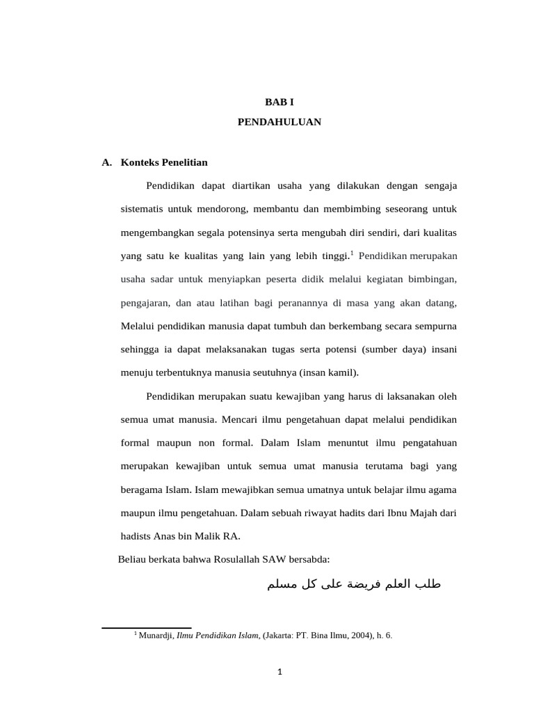 Contoh Tesis S2 | PDF