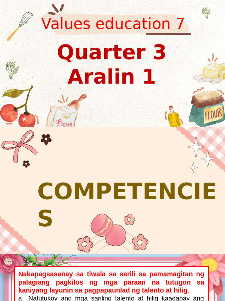 Val Ed 7 Q3 Lesson 1 - Week-1 | PDF