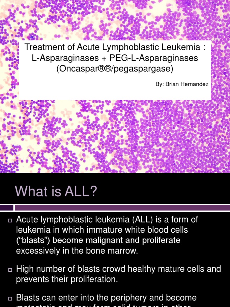 Ind. Sem. - ALL Oncaspar | PDF | Leukemia | Phases Of Clinical Research