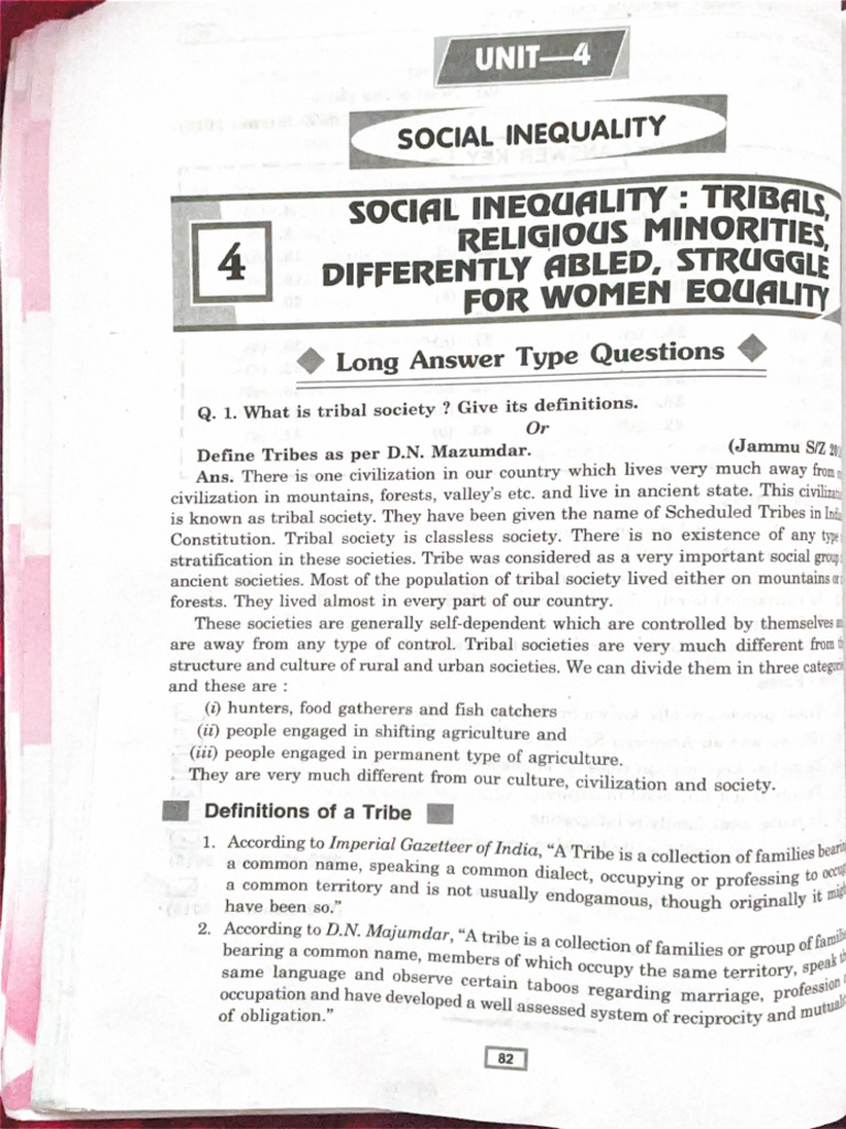 Unit 4 Sociology Chapter No 4 Class 12 | PDF