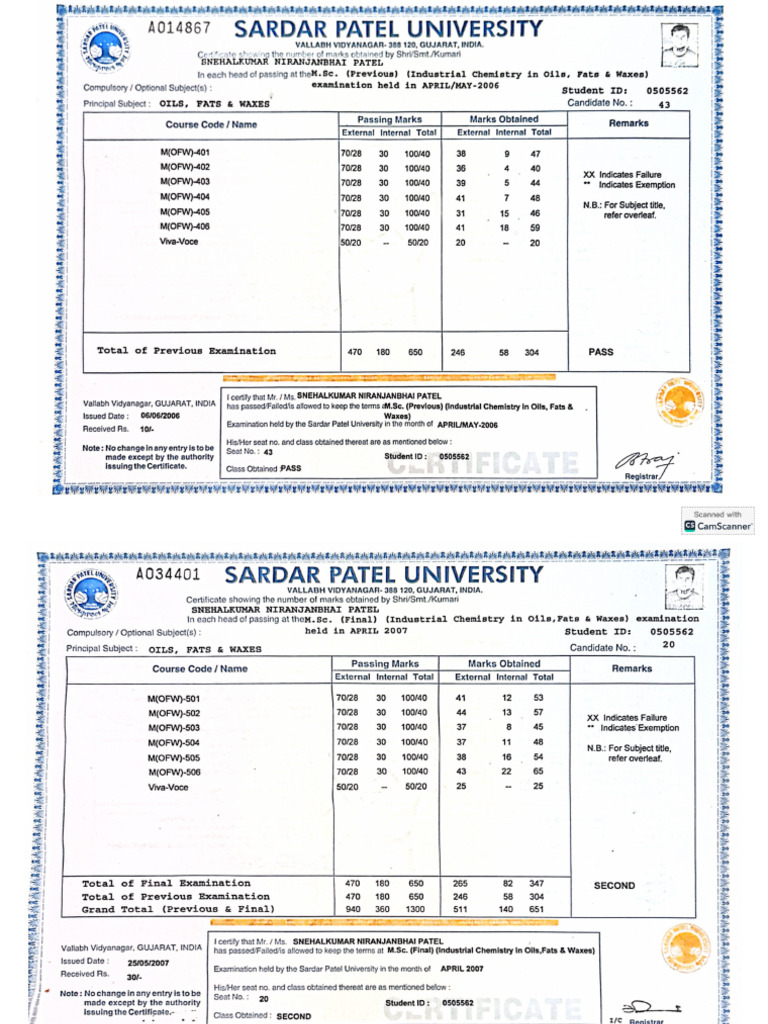 Master Degree Certificate | PDF