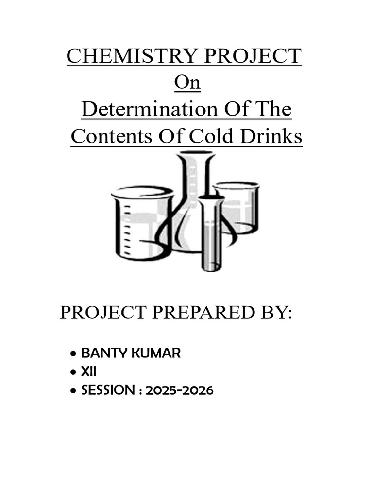 Chemistry Project | PDF