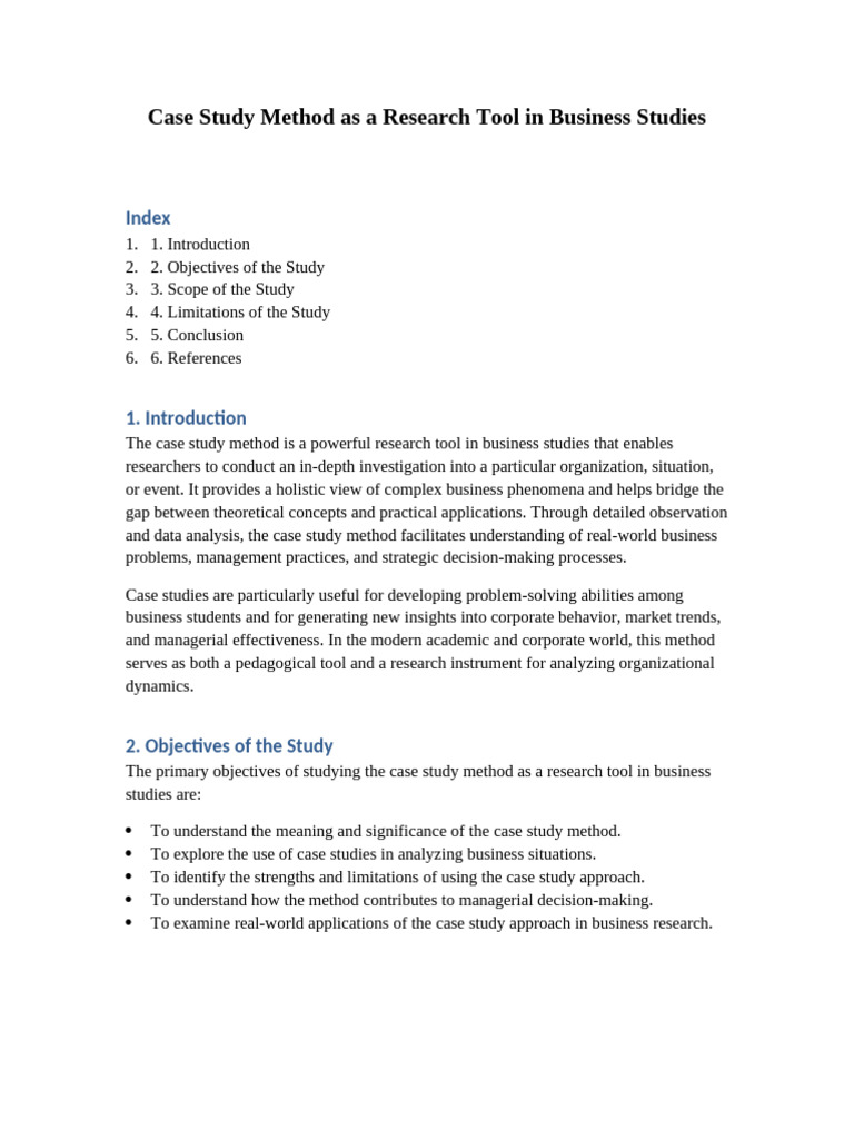 Detailed Case Study Method Assignment (1) | PDF | Case Study | Methodology