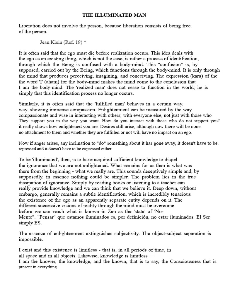 The Enlightened Man | PDF | Ātman (Hinduism) | Mind