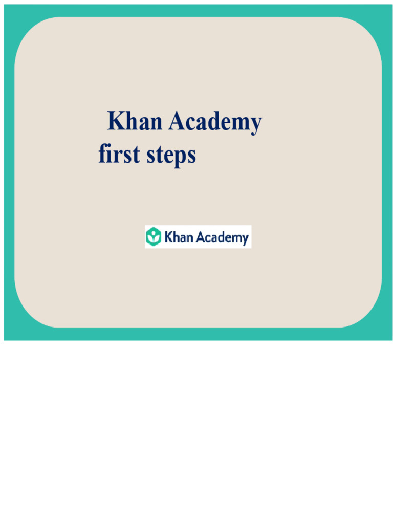 How to Use Khan Academy for Teachers | PDF | Password | Computing