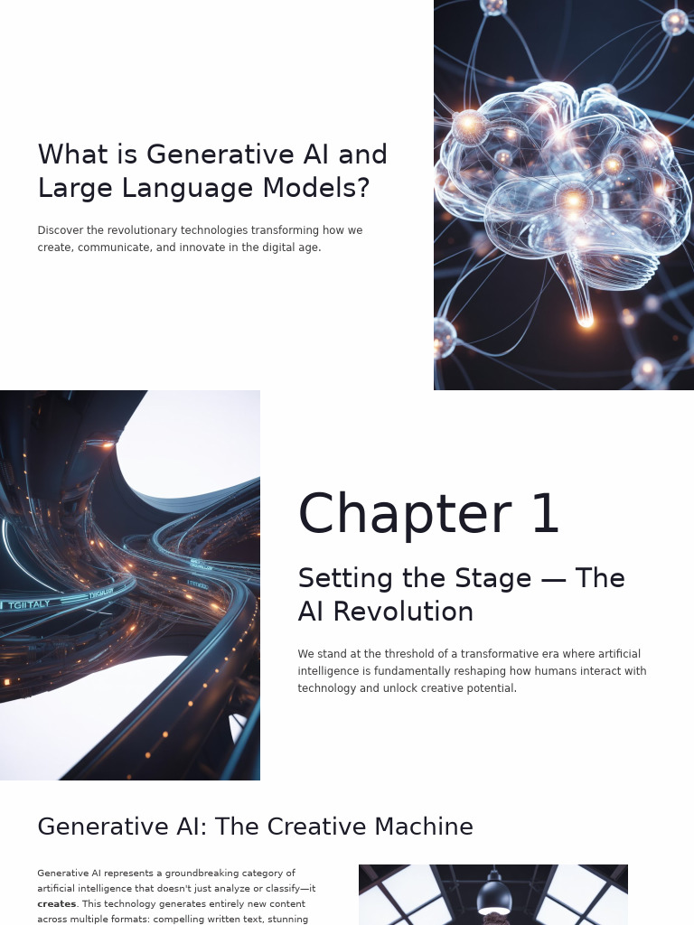 What is Generative AI and Large Language Models | PDF | Artificial ...