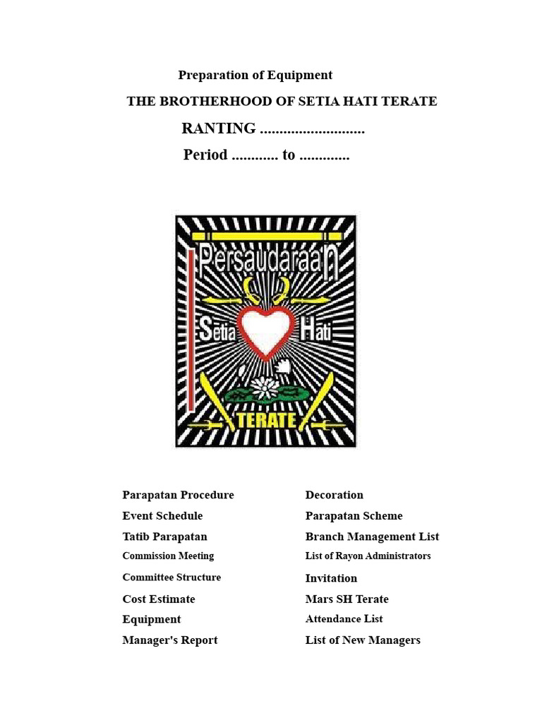 Parapatan Procedure for Brotherhood Meetings | PDF