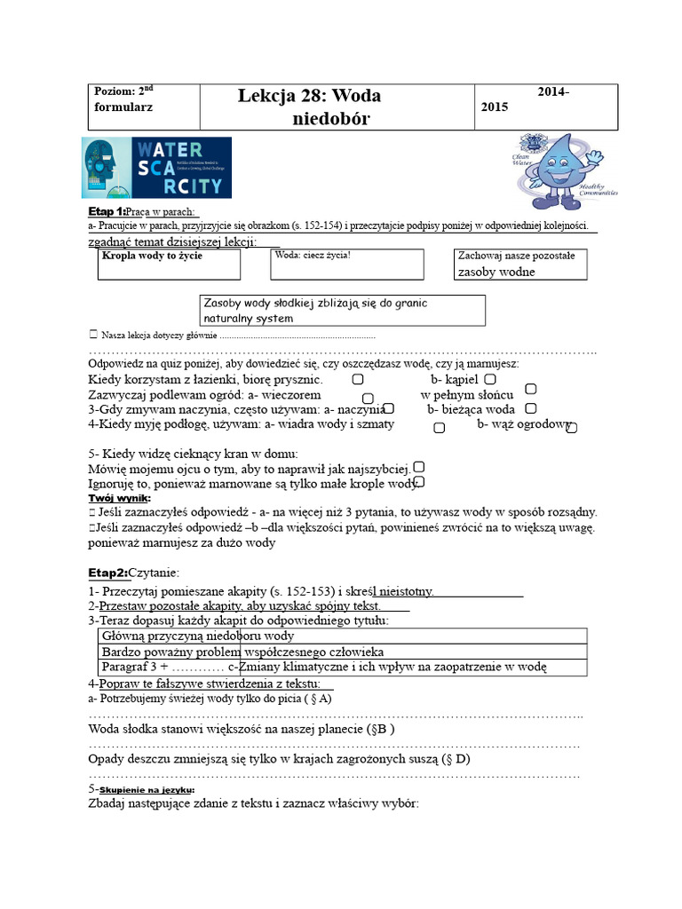 Niedobór Wody | PDF