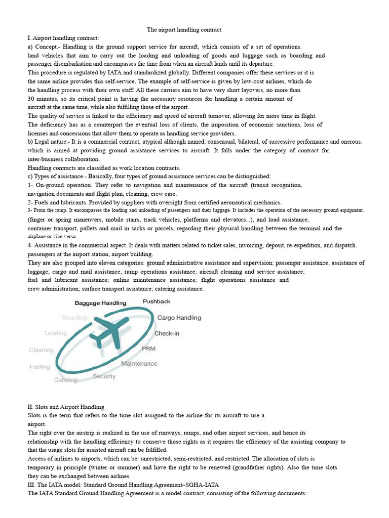 Airport Handling Contracts Explained | PDF | Airport | Airlines