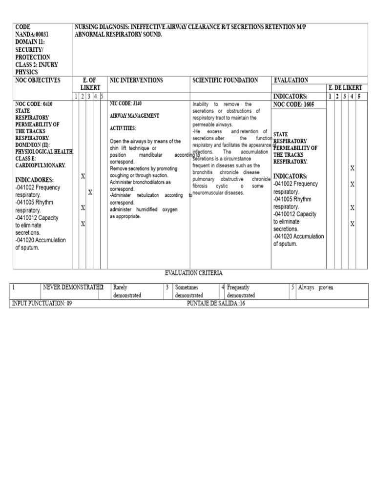 NANDA Code | PDF | Respiratory Diseases | Anxiety