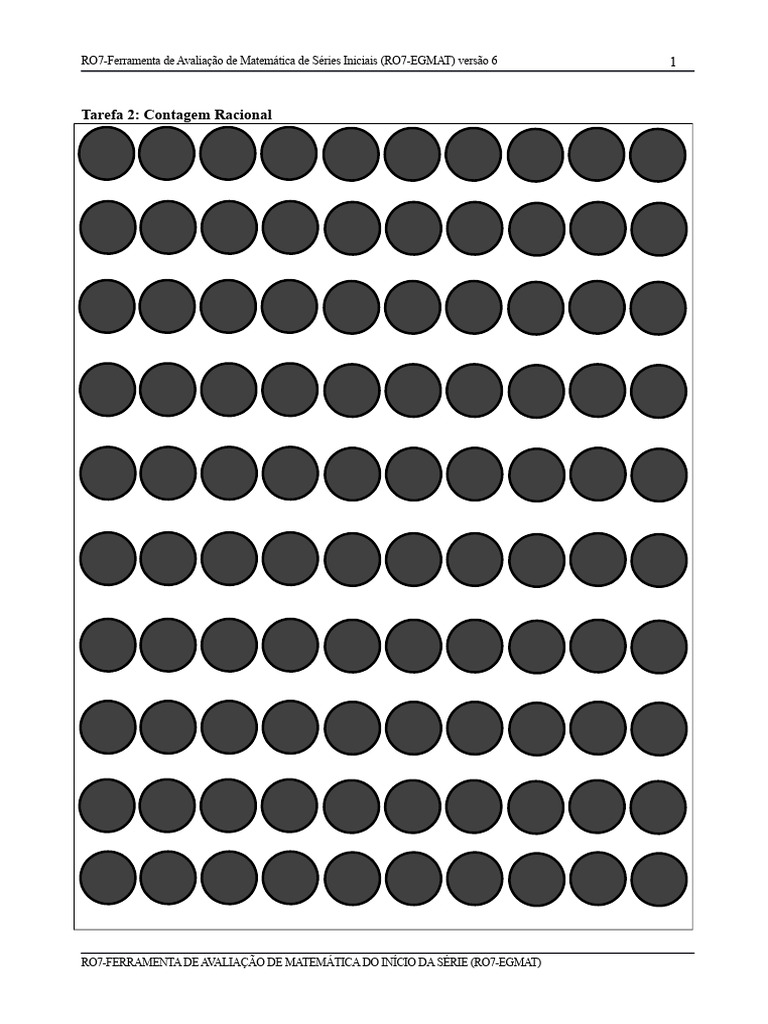 EGMA-estímulo-v.-6-1 | PDF | Aritmética | Matemática
