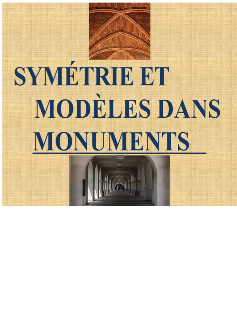 Symétrie Et Motifs Dans Les Monuments | PDF | Pi