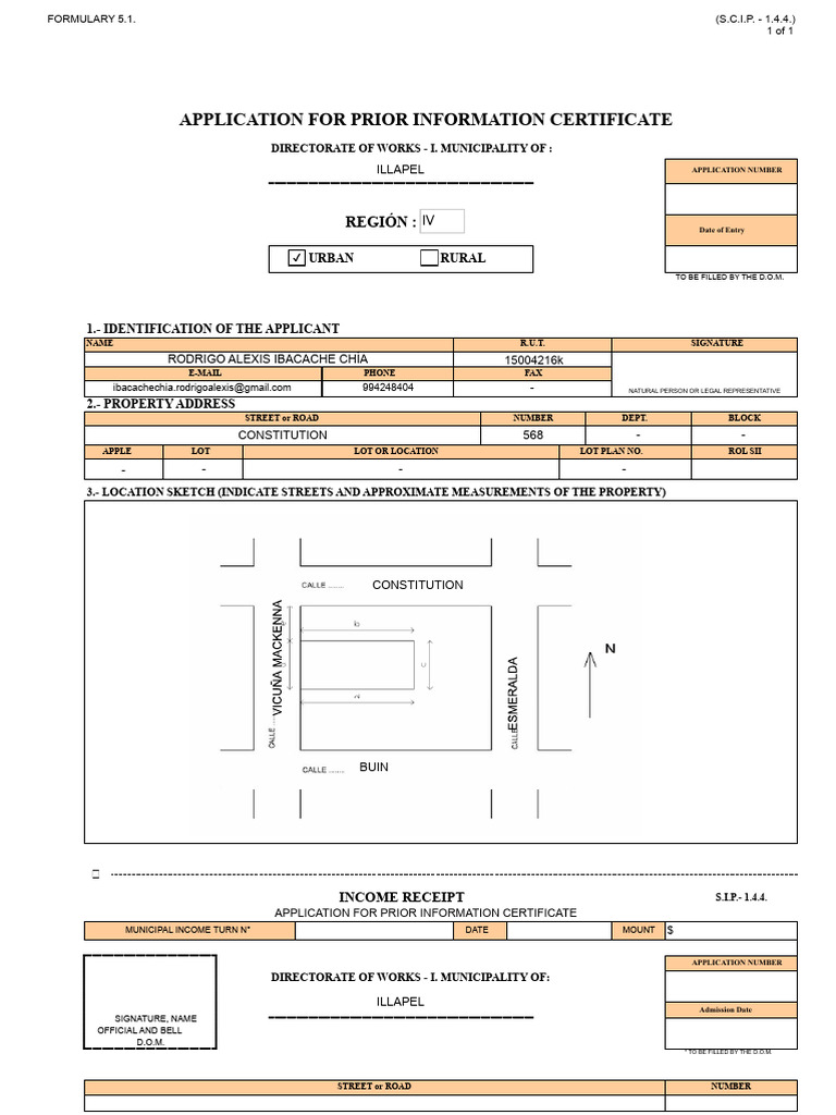 5.1 - Request Certificate Preliminary Information | PDF