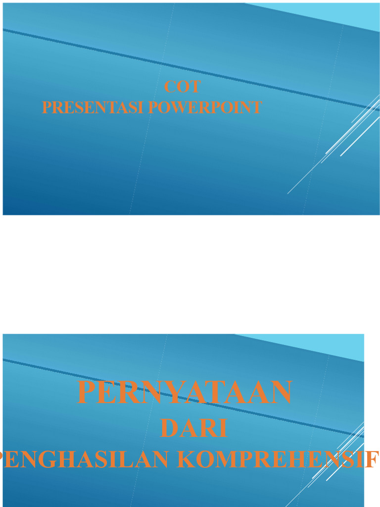 Laporan Laba Rugi Komprehensif | PDF