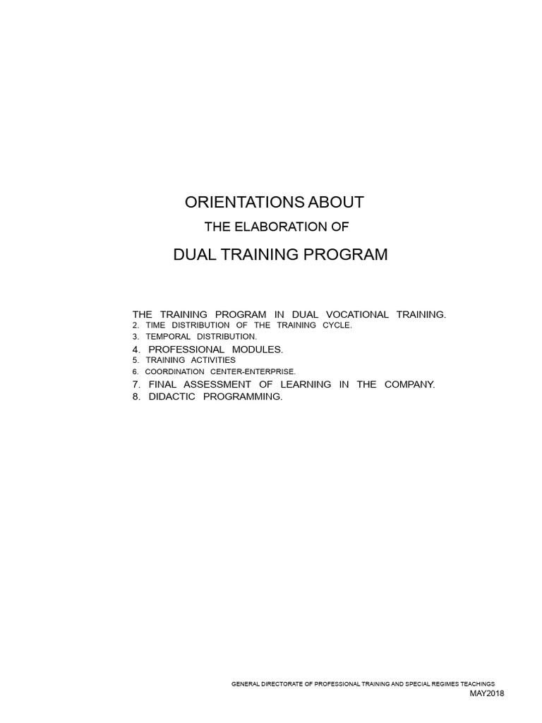 Guidelines for Dual Vocational Training | PDF | Sales | Marketing