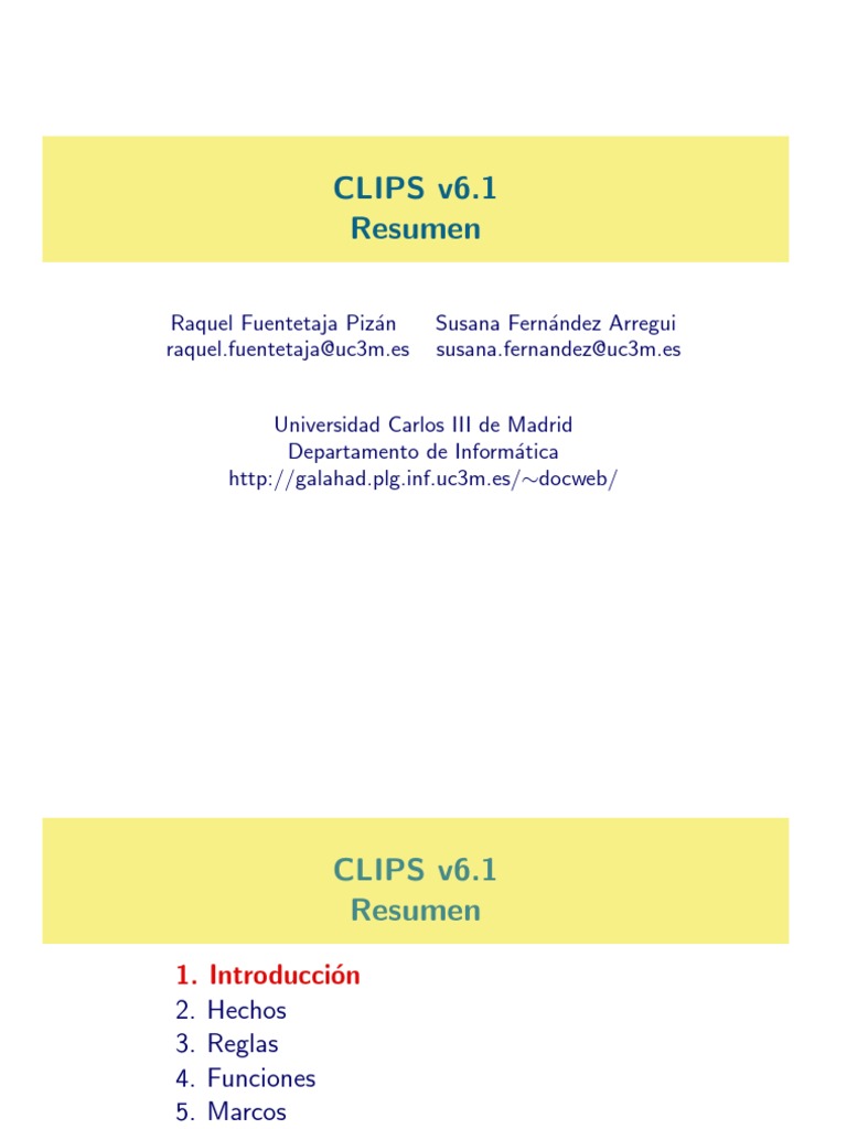 Clips Manual | PDF | Notación | Ingeniería Informática