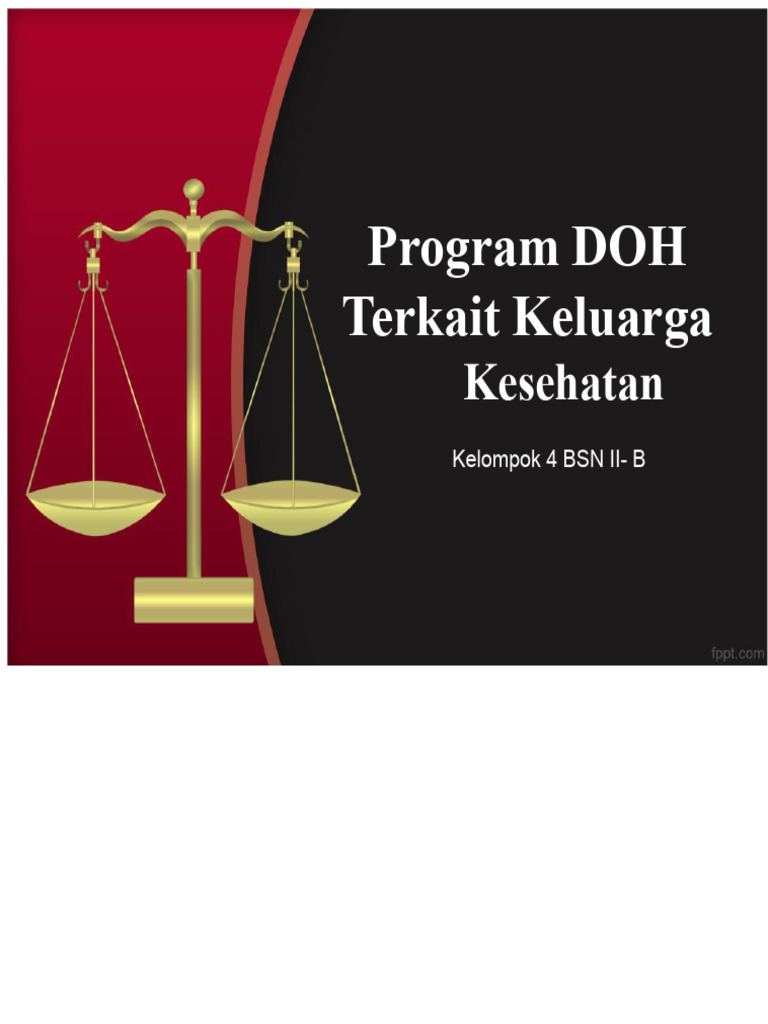 Program DOH Terkait Kesehatan Keluarga (DIEDIT) | PDF