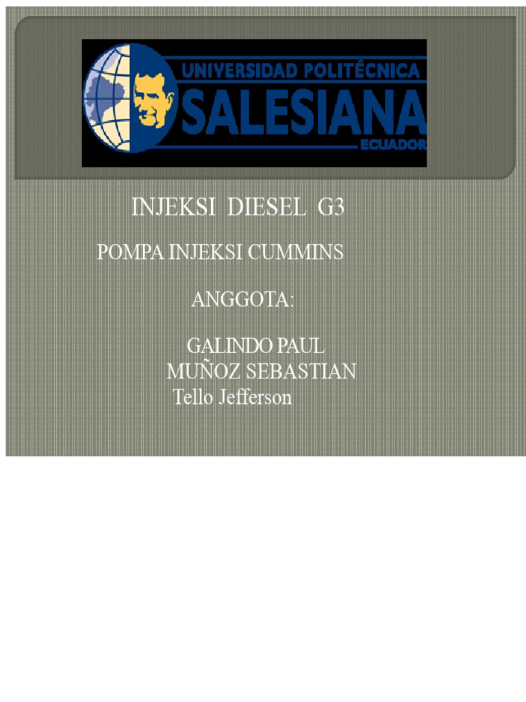 Pompa Injeksi Cummins | PDF