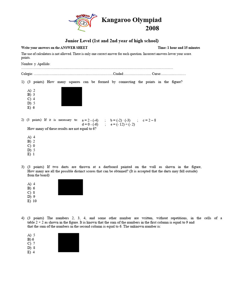 Kangaroo Mathematics | PDF | Euclidean Geometry | Mathematics