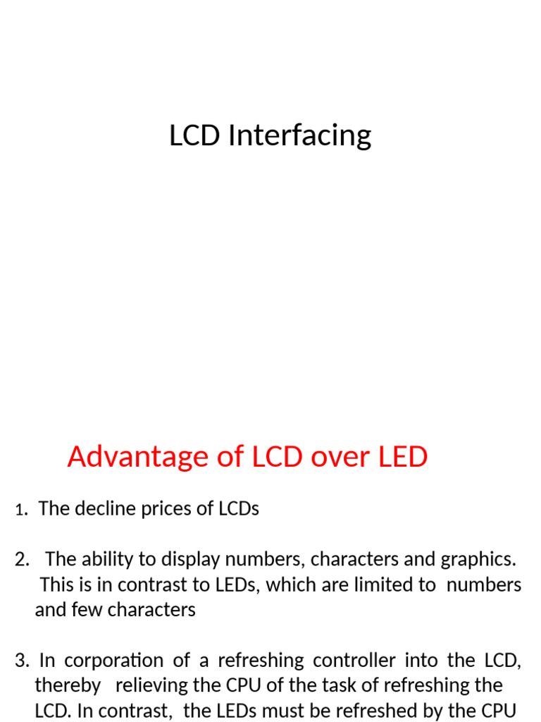 2 - LCD Interfacing PIC | PDF | Liquid Crystal Display | Cursor (User ...