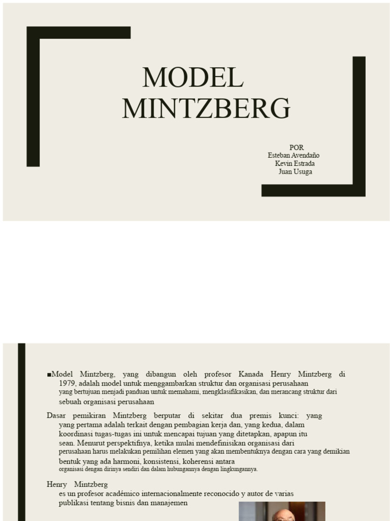 Model Mintzberg | PDF