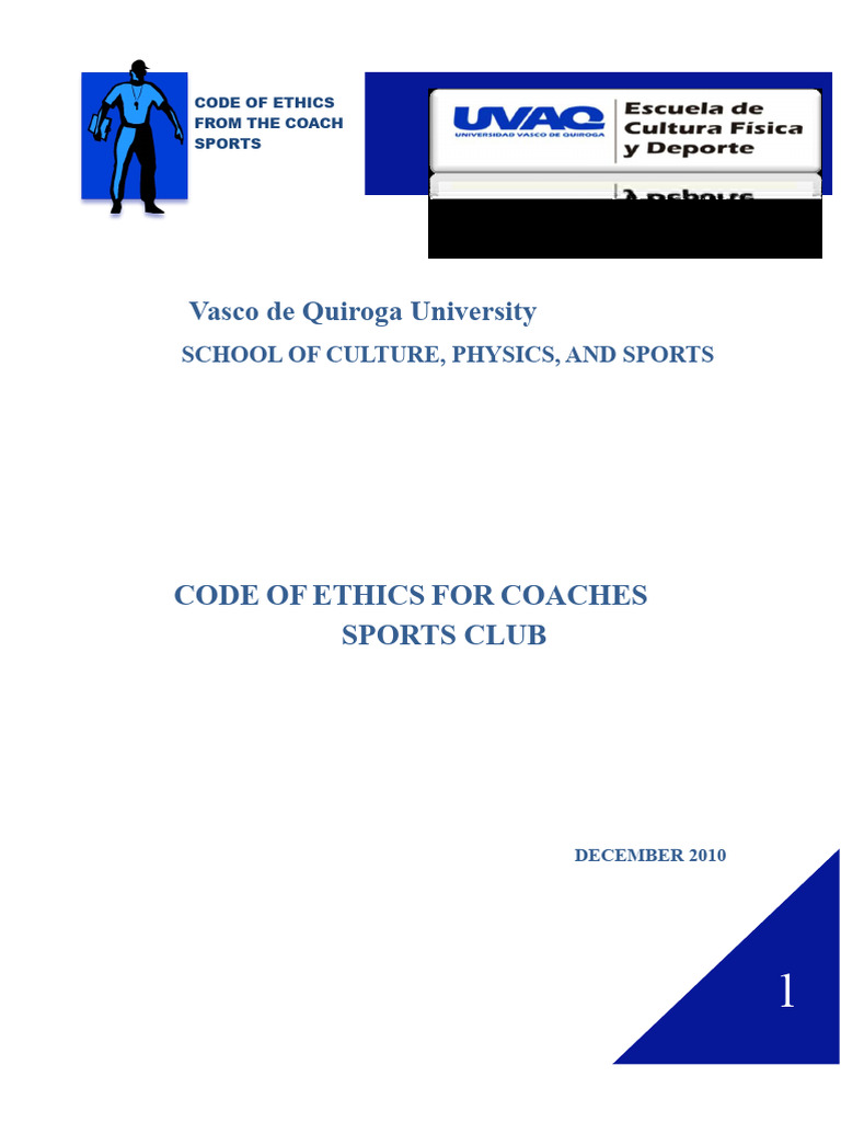 Coaches' Code of Ethics Guide | PDF | Sports