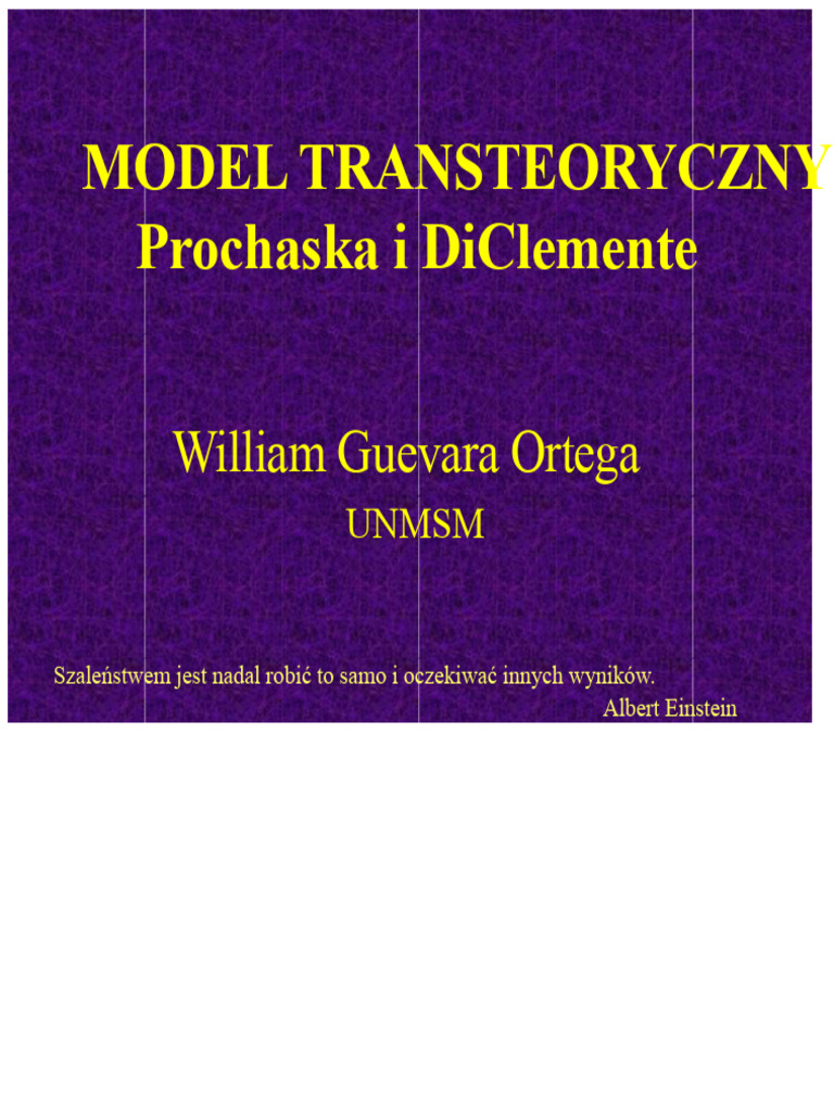 Prochaska I Diclemente | PDF