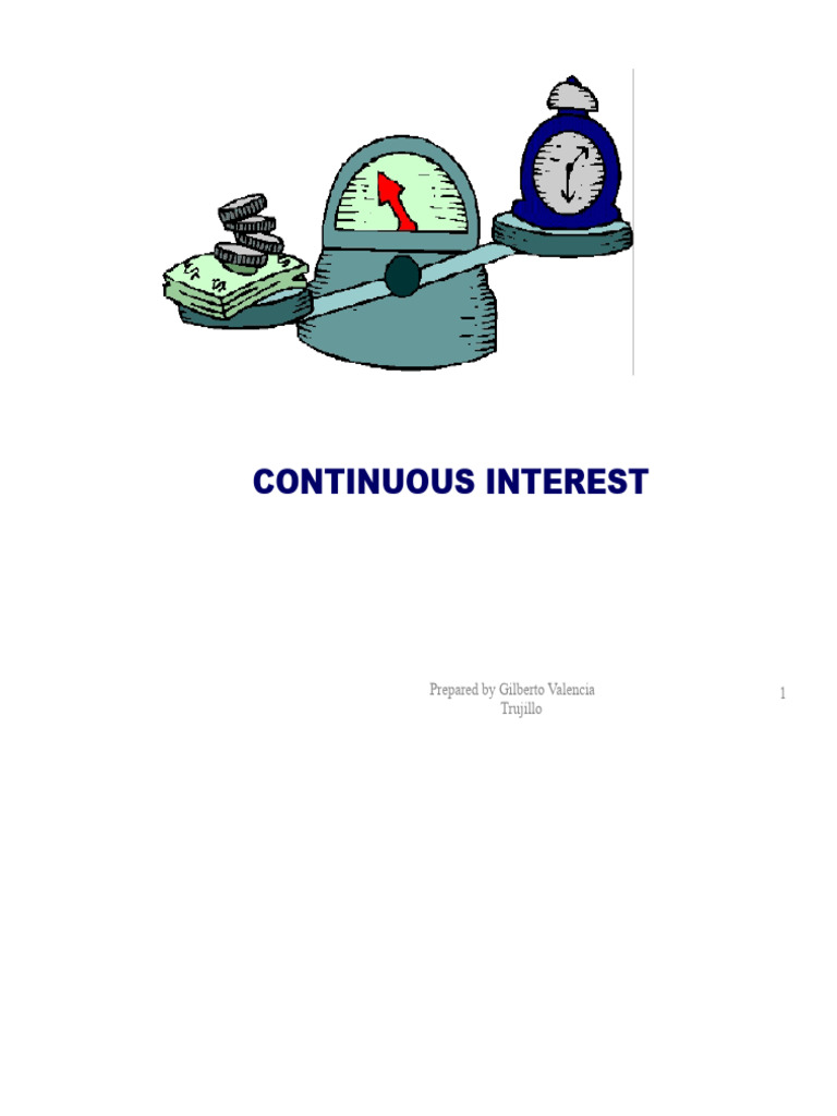 Understanding Continuous Interest Rates | PDF | Interest | Present Value
