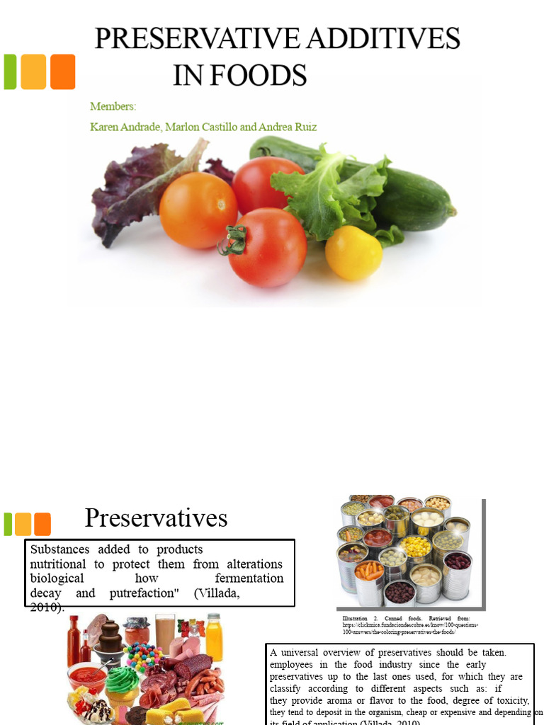 Overview of Food Preservatives | PDF | Food And Drug Administration | Foods