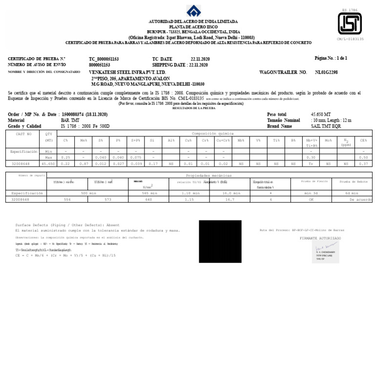 MTC_INV_053.pdf | PDF | Acero | Sector secundario de la economía