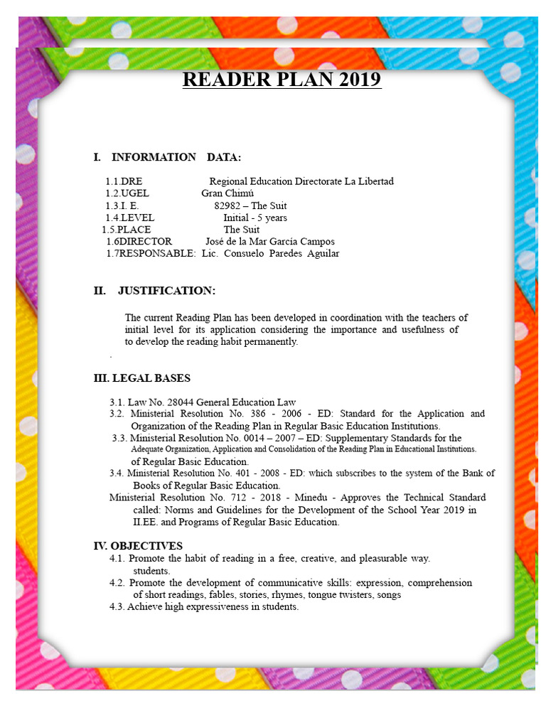 Initial Reading Plan 5 Years | PDF | Human Communication | Cognition