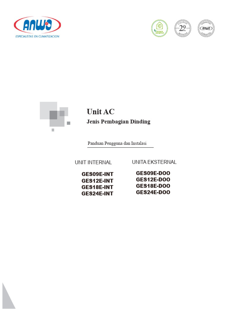 Manual Penggunaan Dan Instalasi AA ANWO | PDF