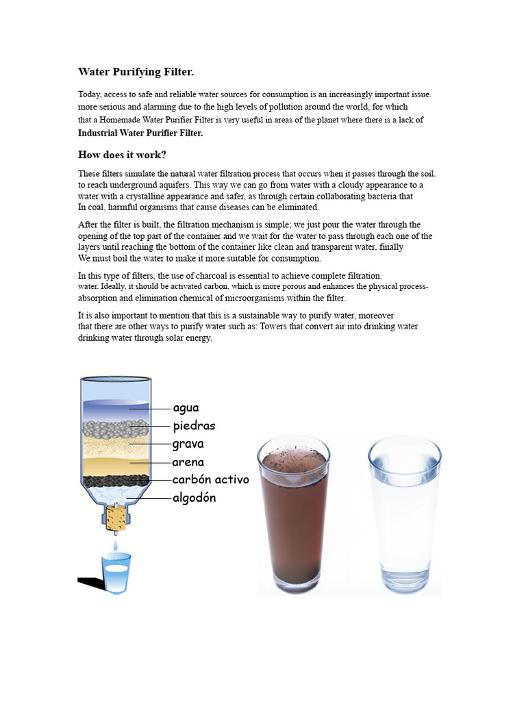 Water Purifying Filter | PDF