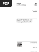 Iso 10012 2003 | PDF | Calidad (comercial) | Medición