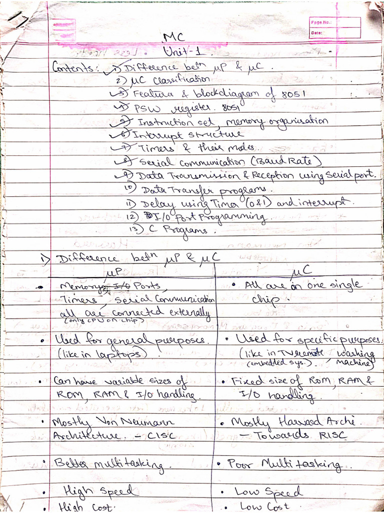 MC (Notes) | PDF