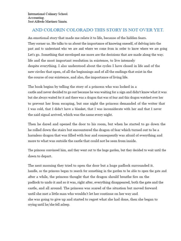 And Once Upon A Time, This Story Is Not Over Yet. | PDF