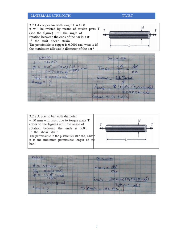 TWIST | PDF | Strength Of Materials | Stress (Mechanics)