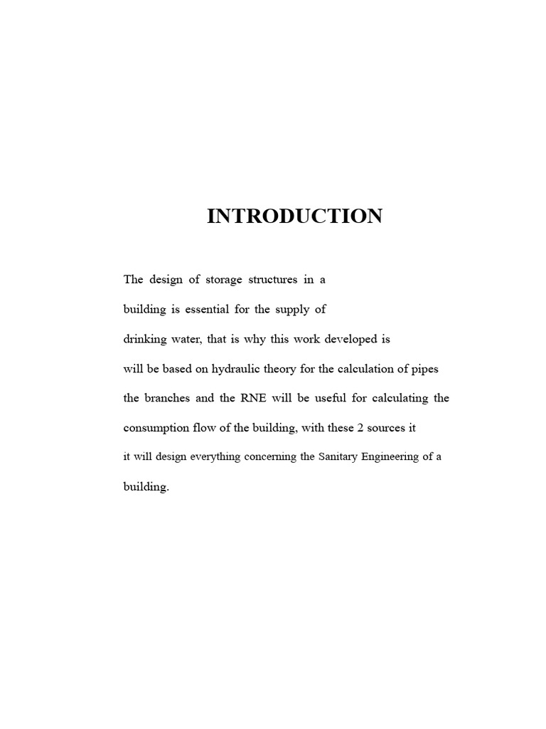 Hydraulic Design of Cisterns and Tanks | PDF | Pipe (Fluid Conveyance ...