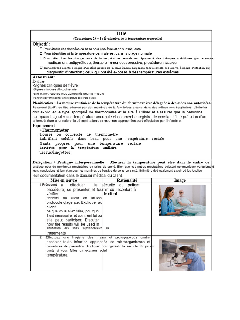 Rapport Écrit - Signes Vitaux | PDF | Fréquence cardiaque | Pouls