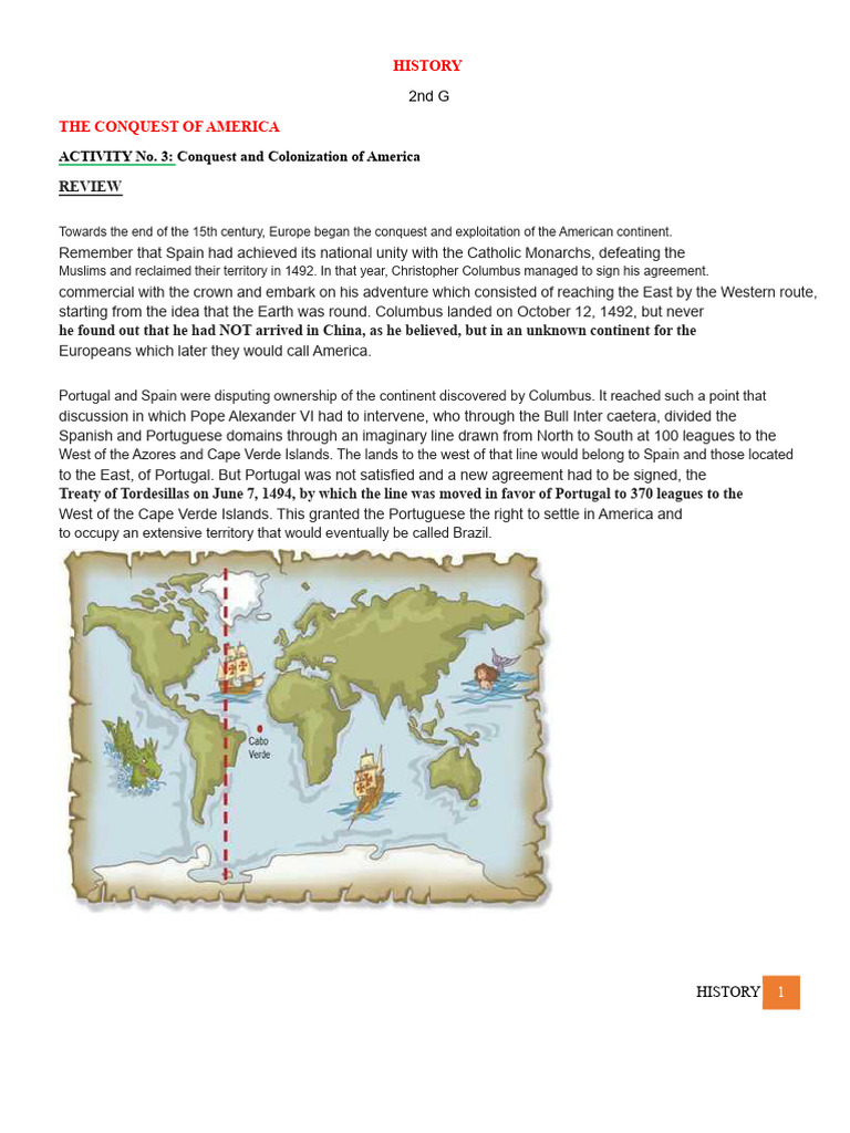 Conquest and Colonization of America | PDF | Spanish Colonization Of ...
