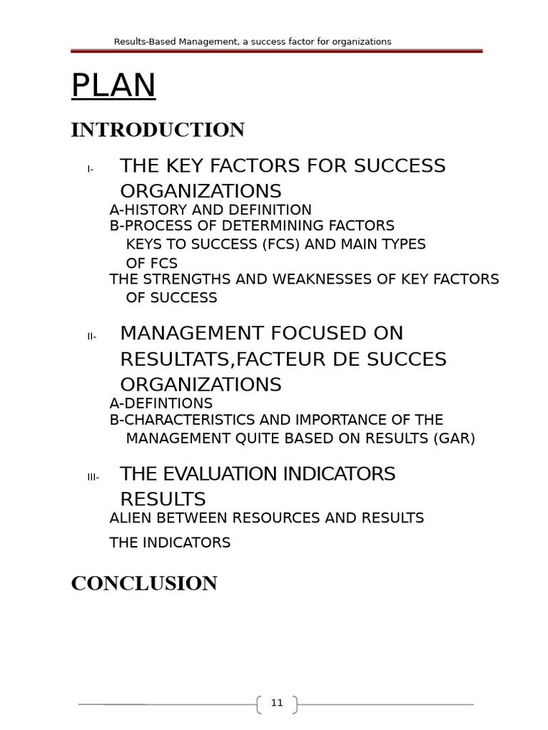 Key Success Factor | PDF | Goal | Evaluation