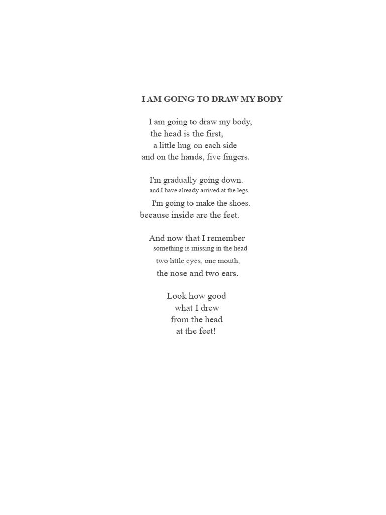 I Am Going To Draw My Body | PDF