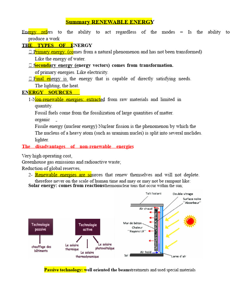 Overview of Renewable Energy Sources | PDF | Renewable Energy ...