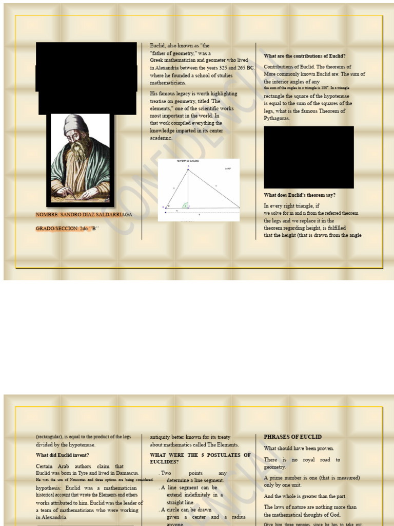 Euclid The Father of Geometry | PDF | Euclid | Line (Geometry)