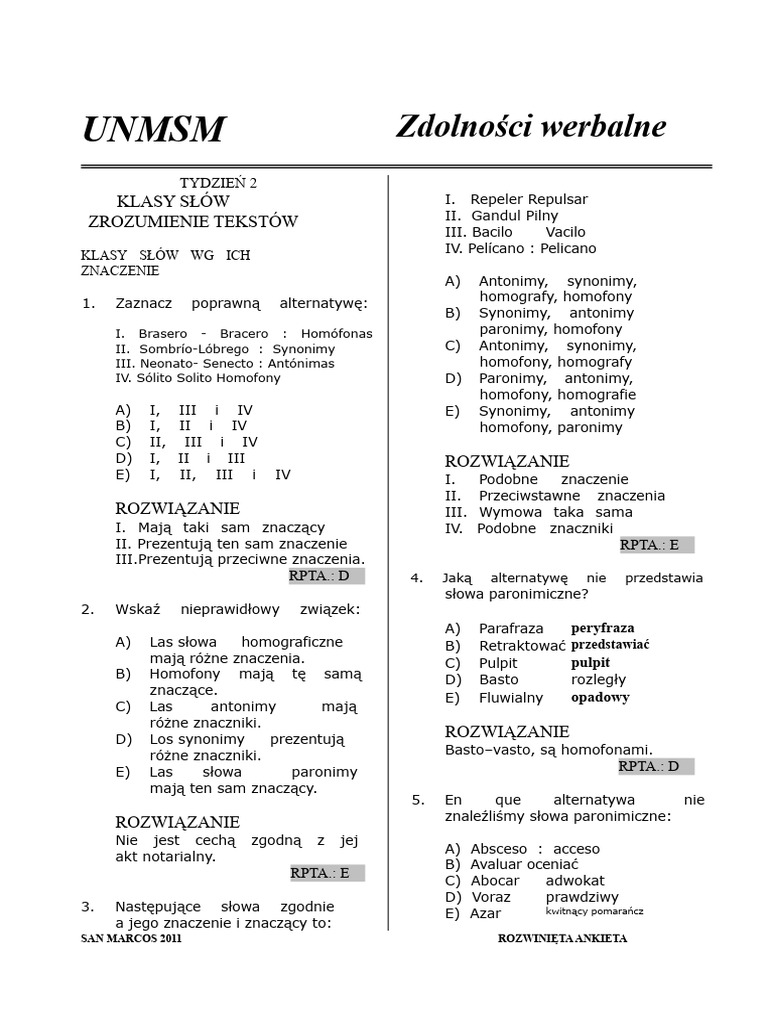 2 Tydzień Poprawiony RV | PDF