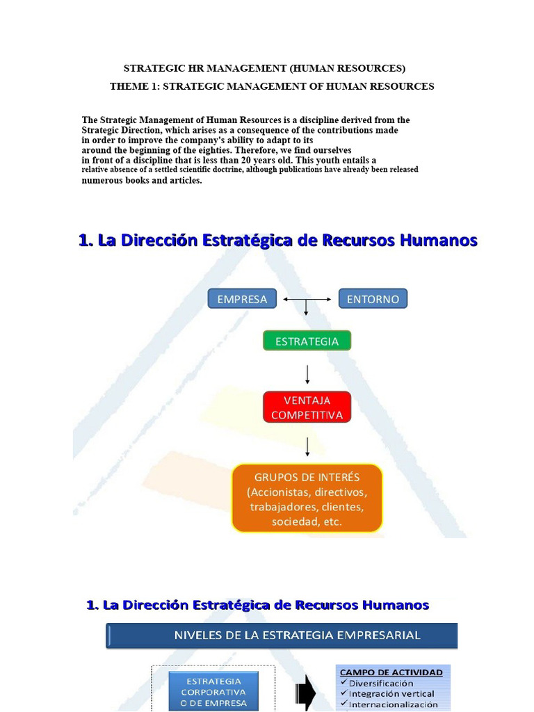 Strategic HR Management | PDF | Strategic Management | Human Resource ...