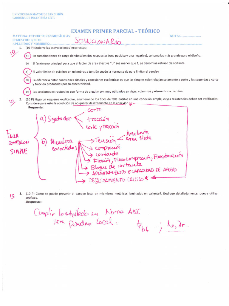 Egzamin - Metaliczne - UMSS | PDF