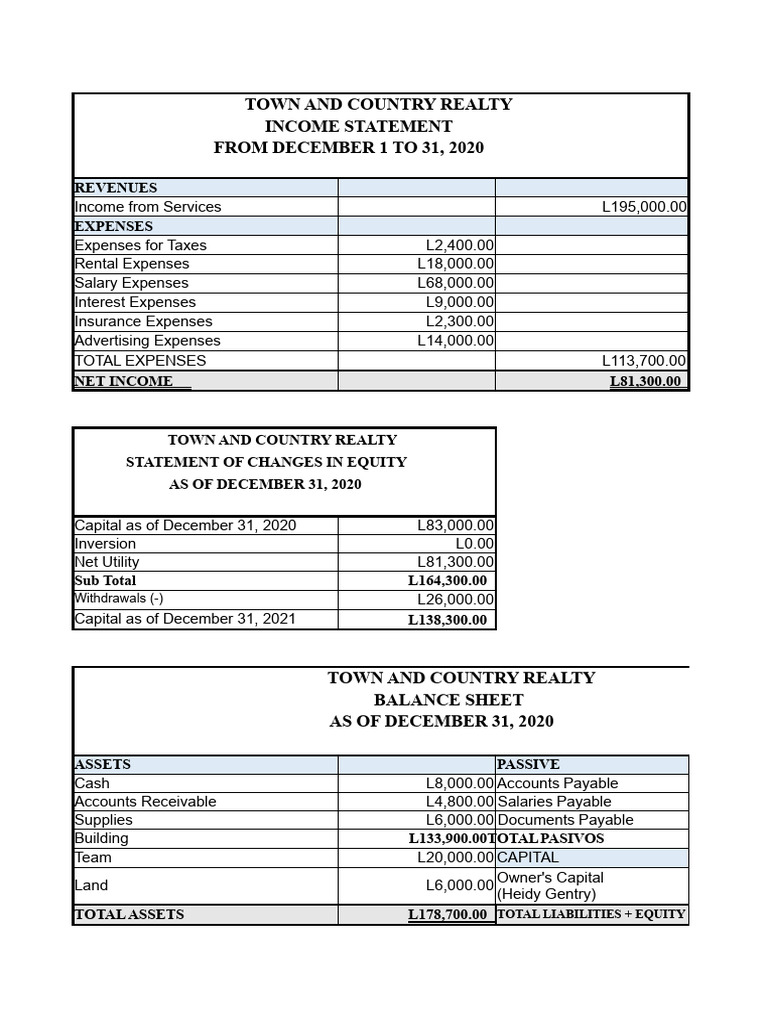 Accounting Exercises | PDF | Expense | Balance Sheet