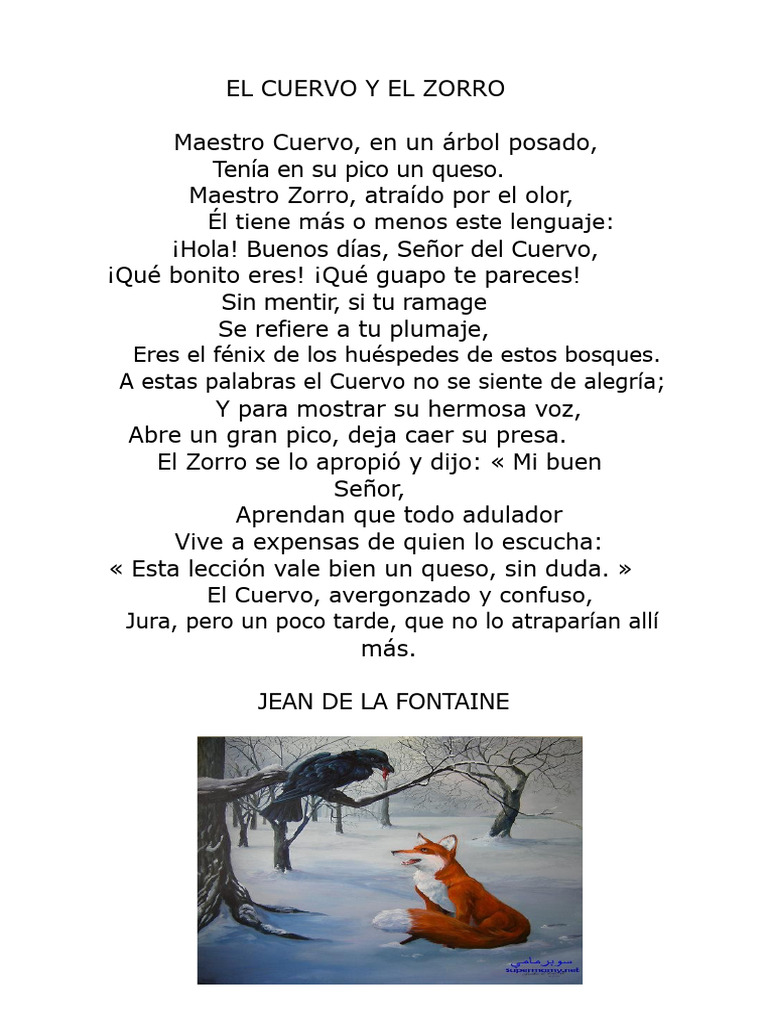 El Cuervo y El Zorro | PDF